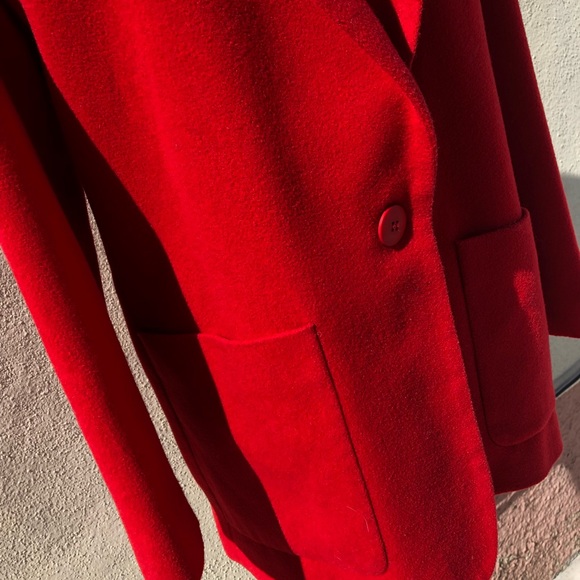 Jackets & Coats | Vintage Red Wool Jacket | Poshmark